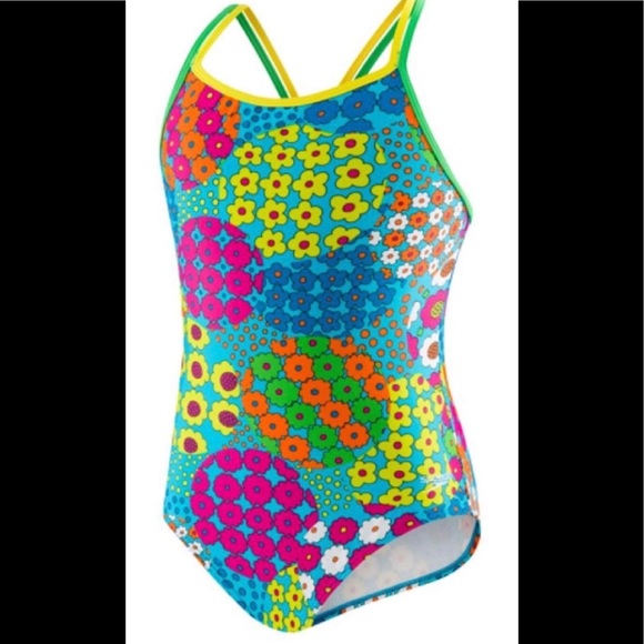 Speedo | Swim | Nwt Girls Speedo Happy Flowers Swimsuit | Poshmark